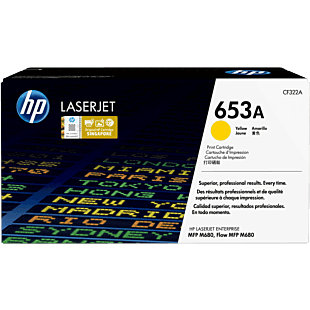 HP 653A Yellow Original LaserJet Toner Cartridge (CF322A) - Shop HP.com ...