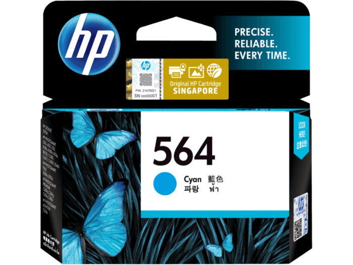 HP 564 Cyan Original Ink Cartridge | HP Store Singapore