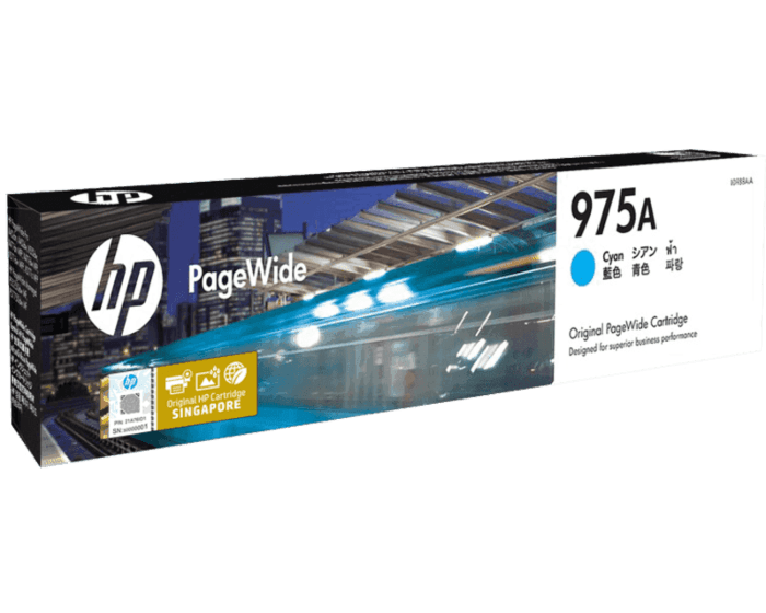 HP 975A Cyan Original PageWide Cartridge | HP Store Singapore