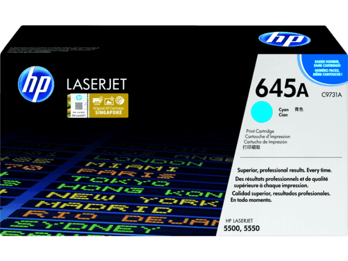 HP 645A Cyan Original LaserJet Toner Cartridge - Shop HP.com Singapore