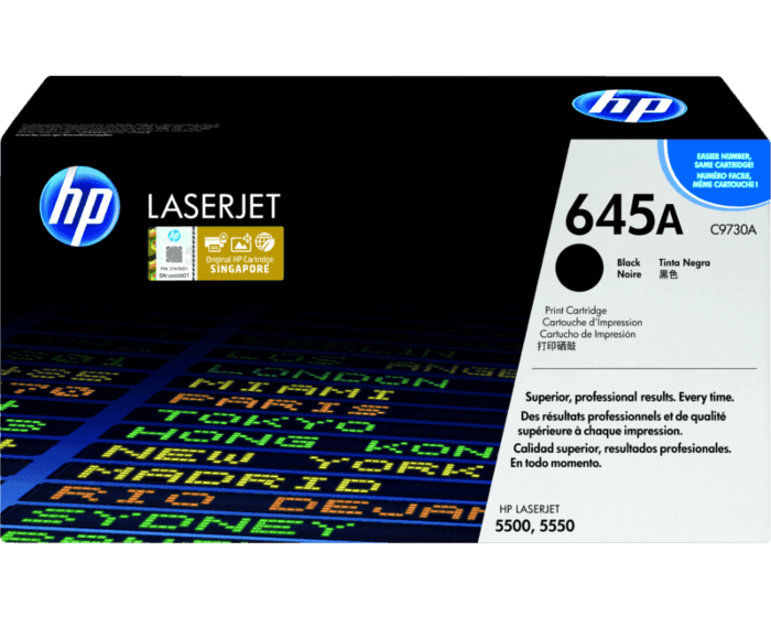 HP 645A Black Original LaserJet Toner Cartridge (C9730A) - Shop HP.com ...