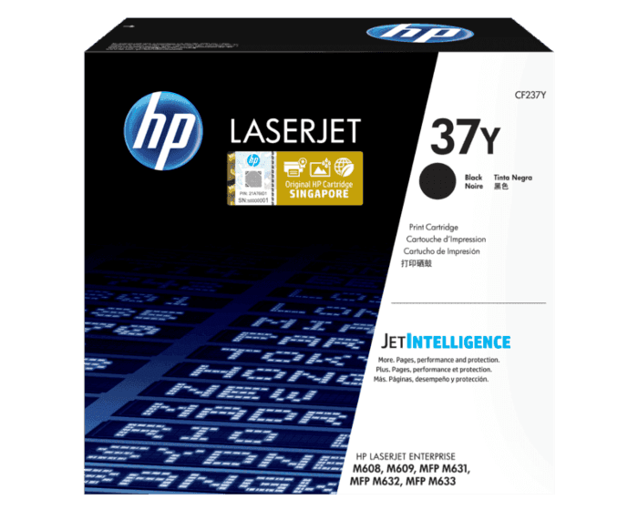 HP 37Y Extra High Yield Black Original LaserJet Toner Cartridge (CF237Y ...