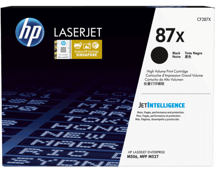 HP 87X High Yield Black Original LaserJet Toner Cartridge (CF287X ...