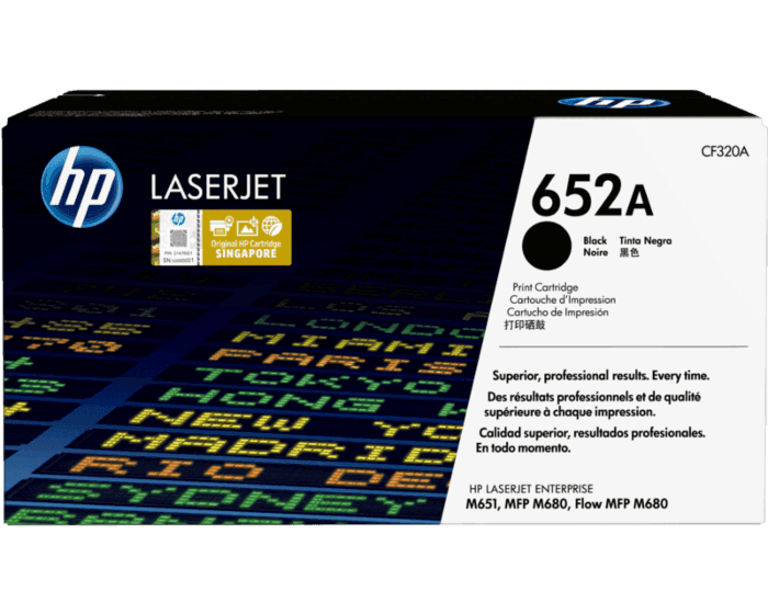HP 652A Black Original LaserJet Toner Cartridge (CF320A) - Shop HP.com ...